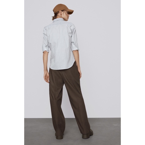 Zara | Pants & Jumpsuits | Zara Cropped Dad Pants | Poshmark